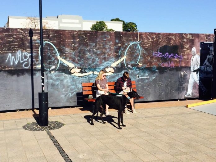 Wonderwall Street Art in Port Adelaide | Greek Gods Paradise