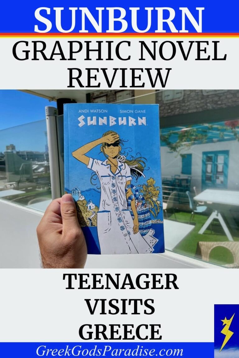 Sunburn Graphic Novel Review: Teenager Visits Greece | Greek Gods Paradise