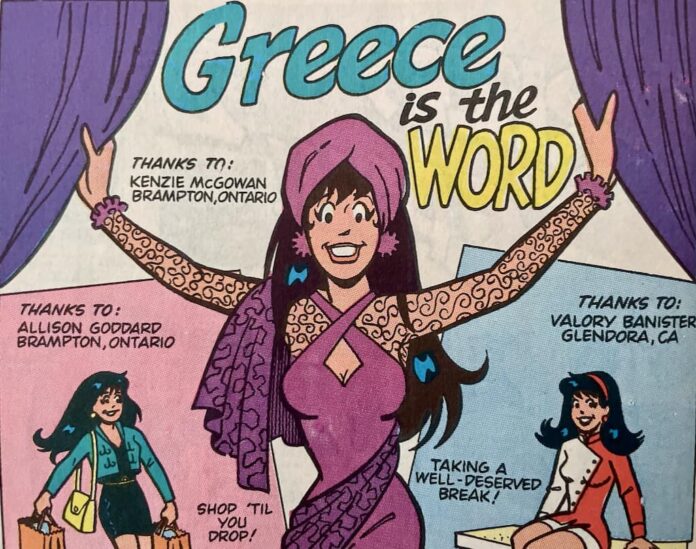 Veronica in Greece - Comic Book Review | Greek Gods Paradise