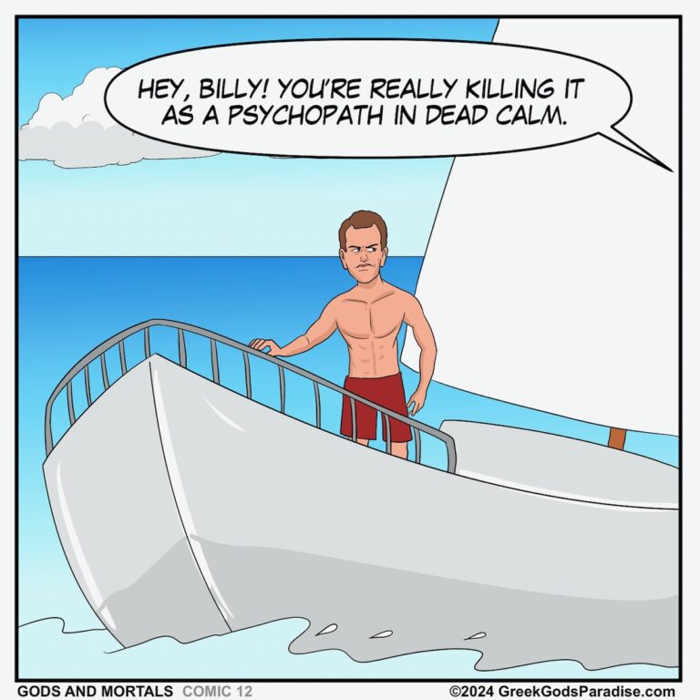Hilarious Billy Zane Comic: The Zane-tastic Odyssey | Greek Gods Paradise